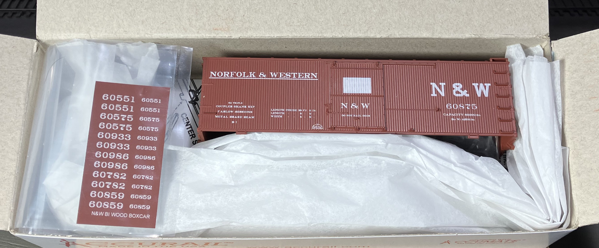 Special run N&W box car – Notes on Designing, Building, and Operating ...